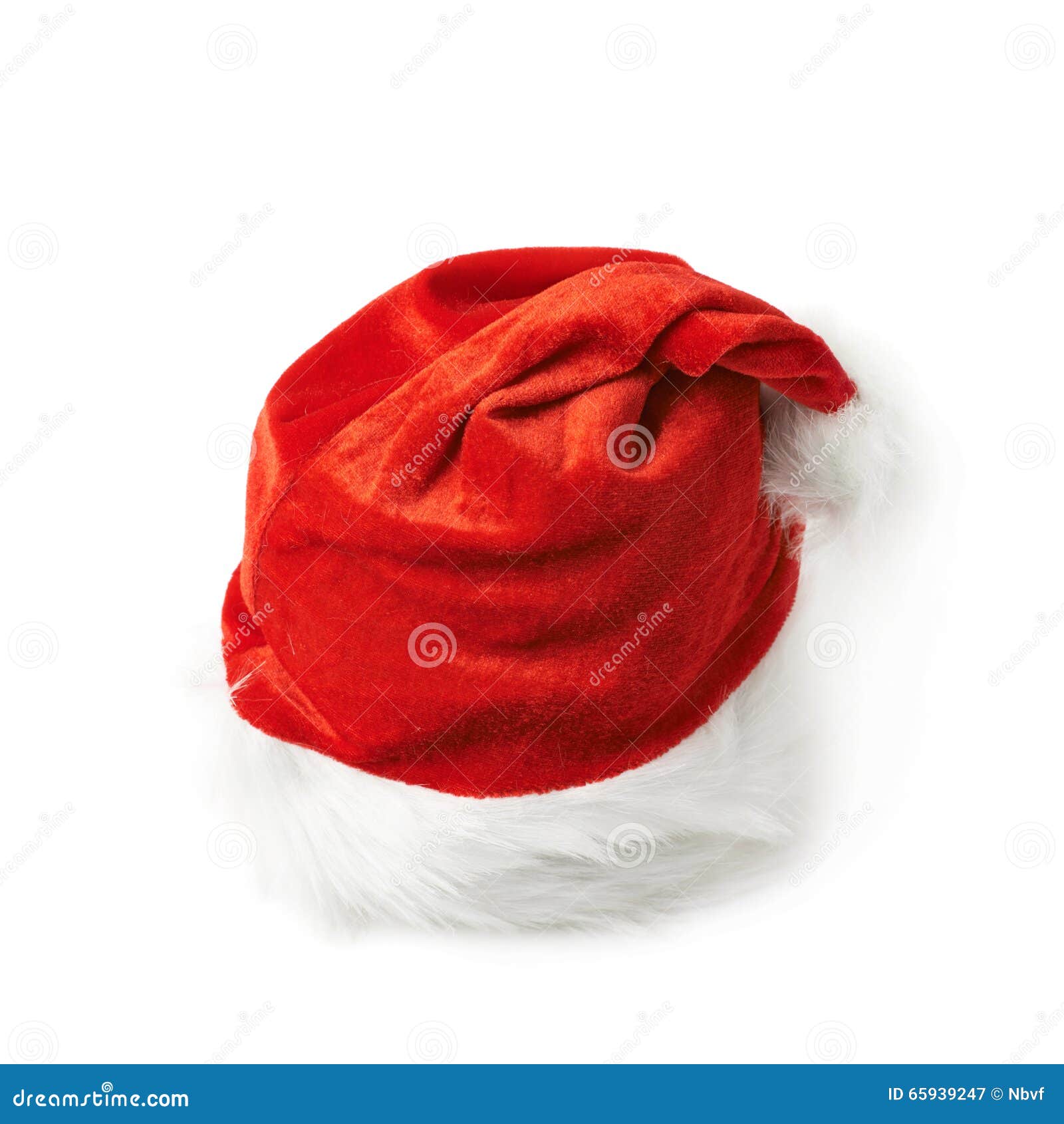 Red Santa s hat isolated stock image. Image of season - 65939247