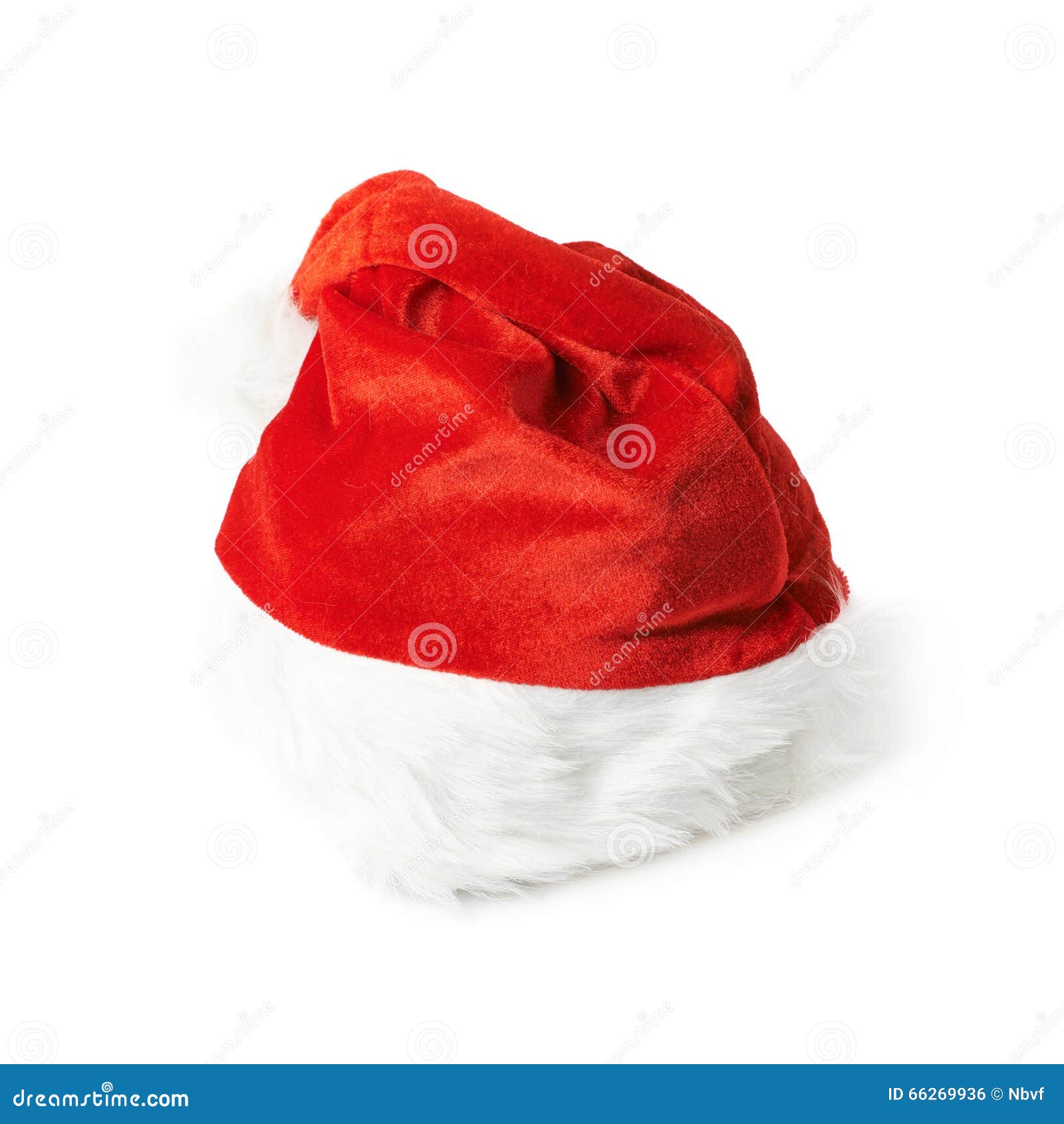 Red Santa s hat isolated stock photo. Image of element - 66269936