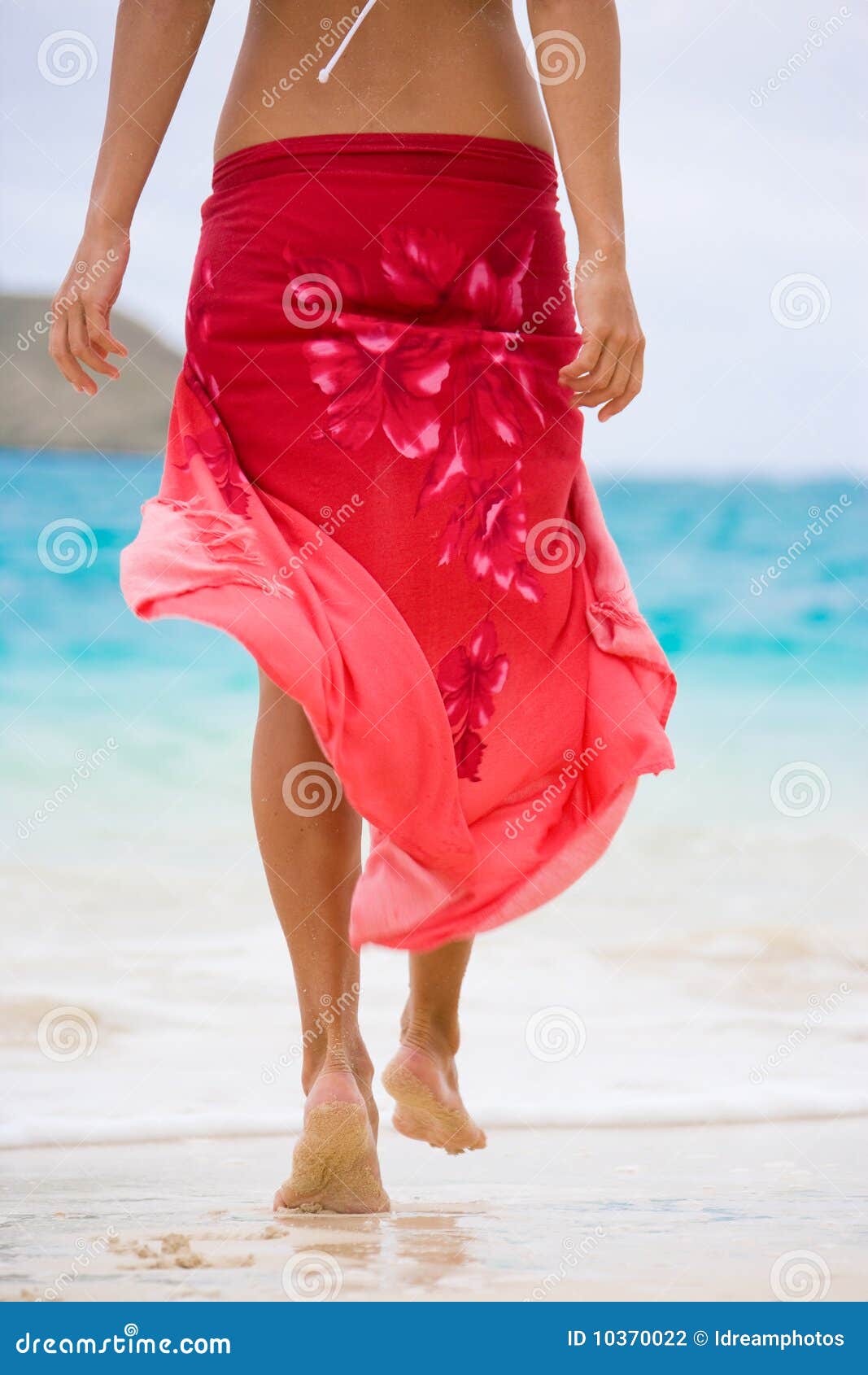 Red sarong stock photo. Image of peace, person, female - 10370022