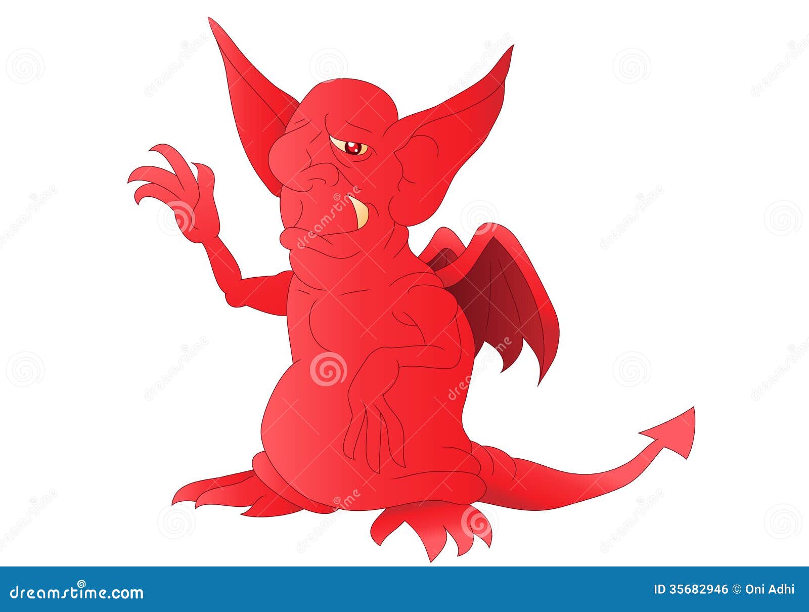 Red satan stock illustration. Illustration of satan, cartoon - 35682946