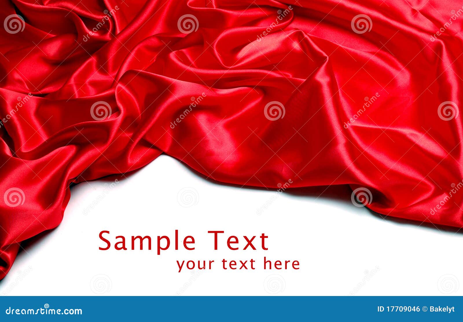 Red satin stock photo. Image of border, material, curtain - 17709046