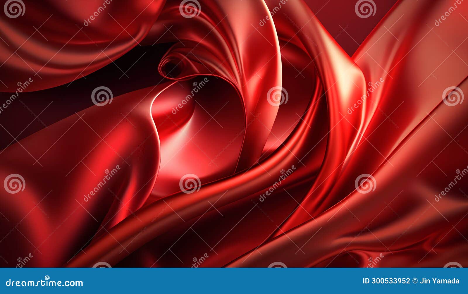 Red Satin Background with Waves. 3d Rendering, 3d Illustration Stock ...