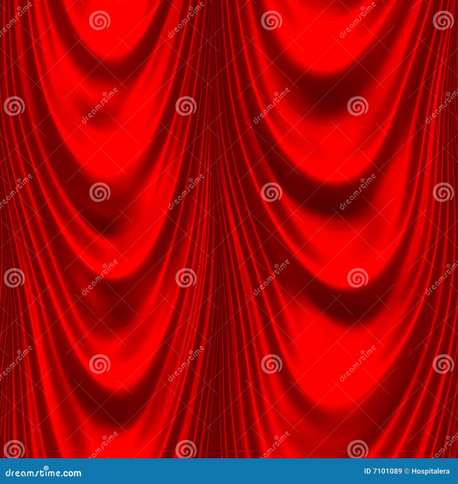 Red satin big drape stock illustration. Illustration of drapery - 7101089