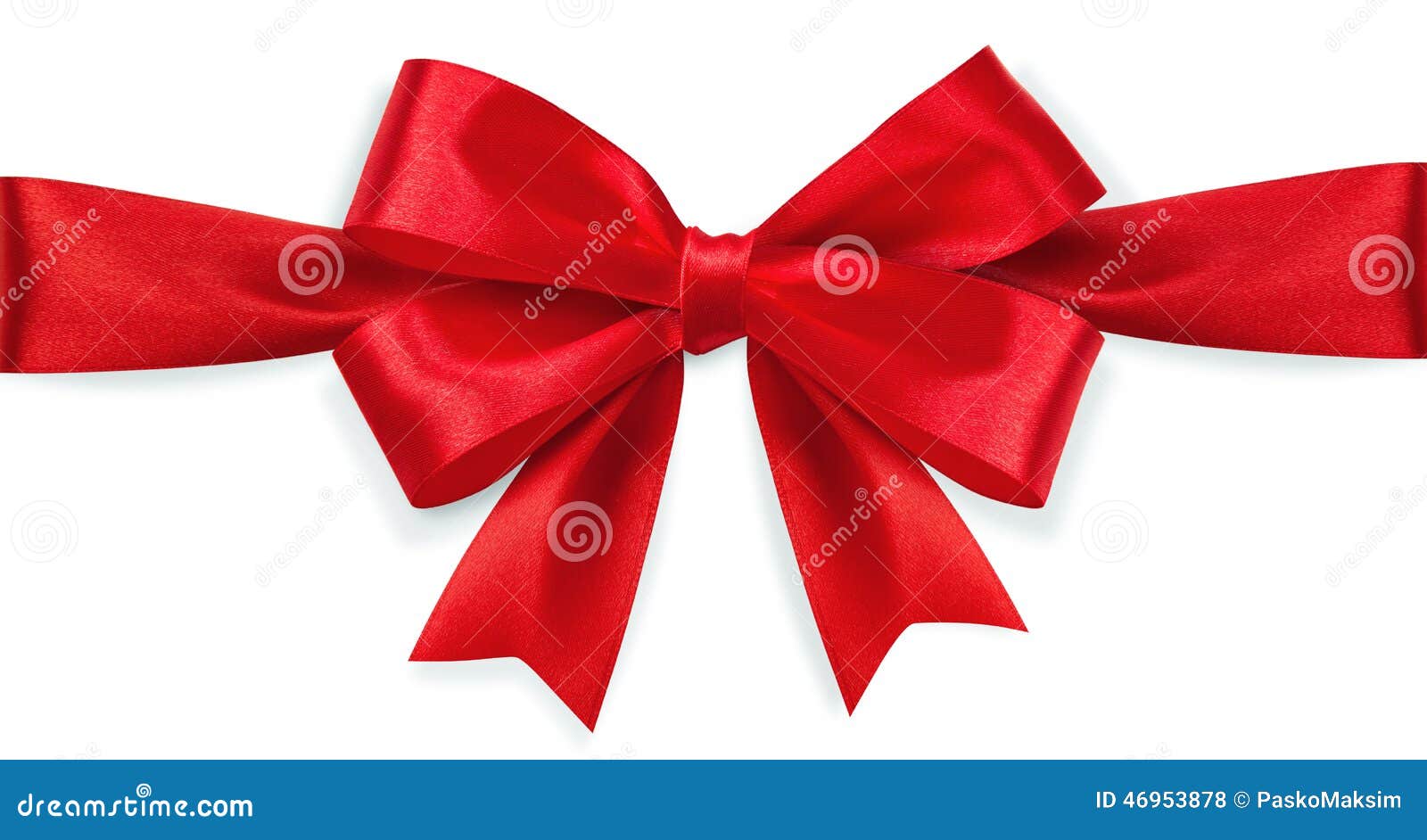 Red satin bow stock photo. Image of decoration, present - 46953878