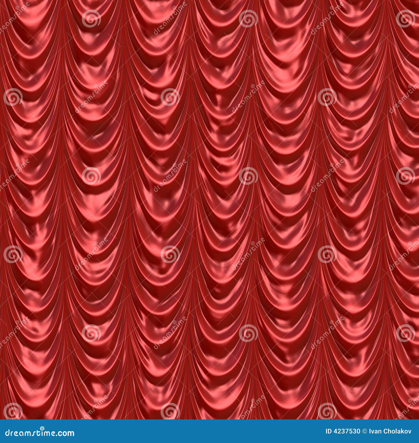 Red satin curtains stock illustration. Illustration of curtain - 4237530