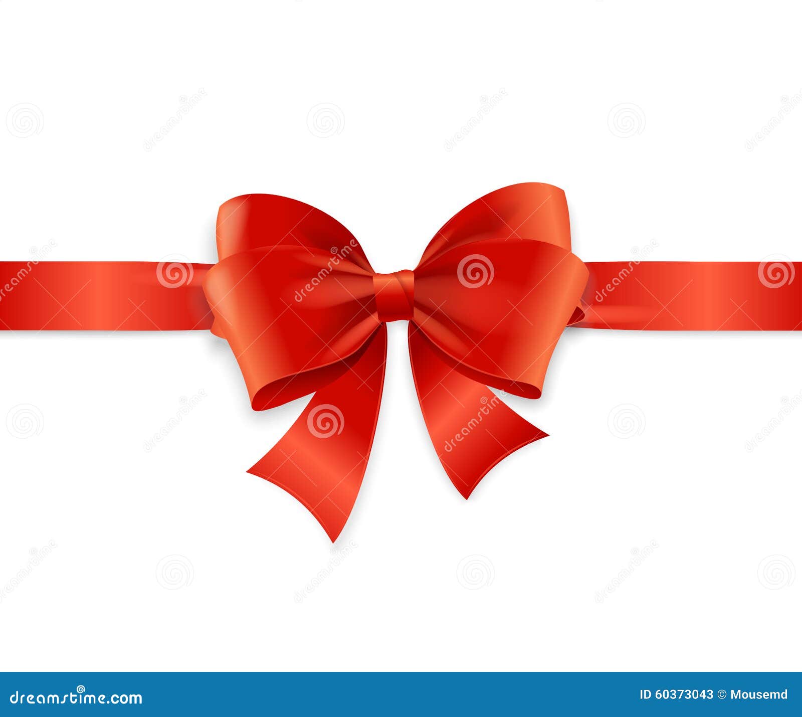 Red Satin Ribbon. Vector stock vector. Illustration of decoration ...