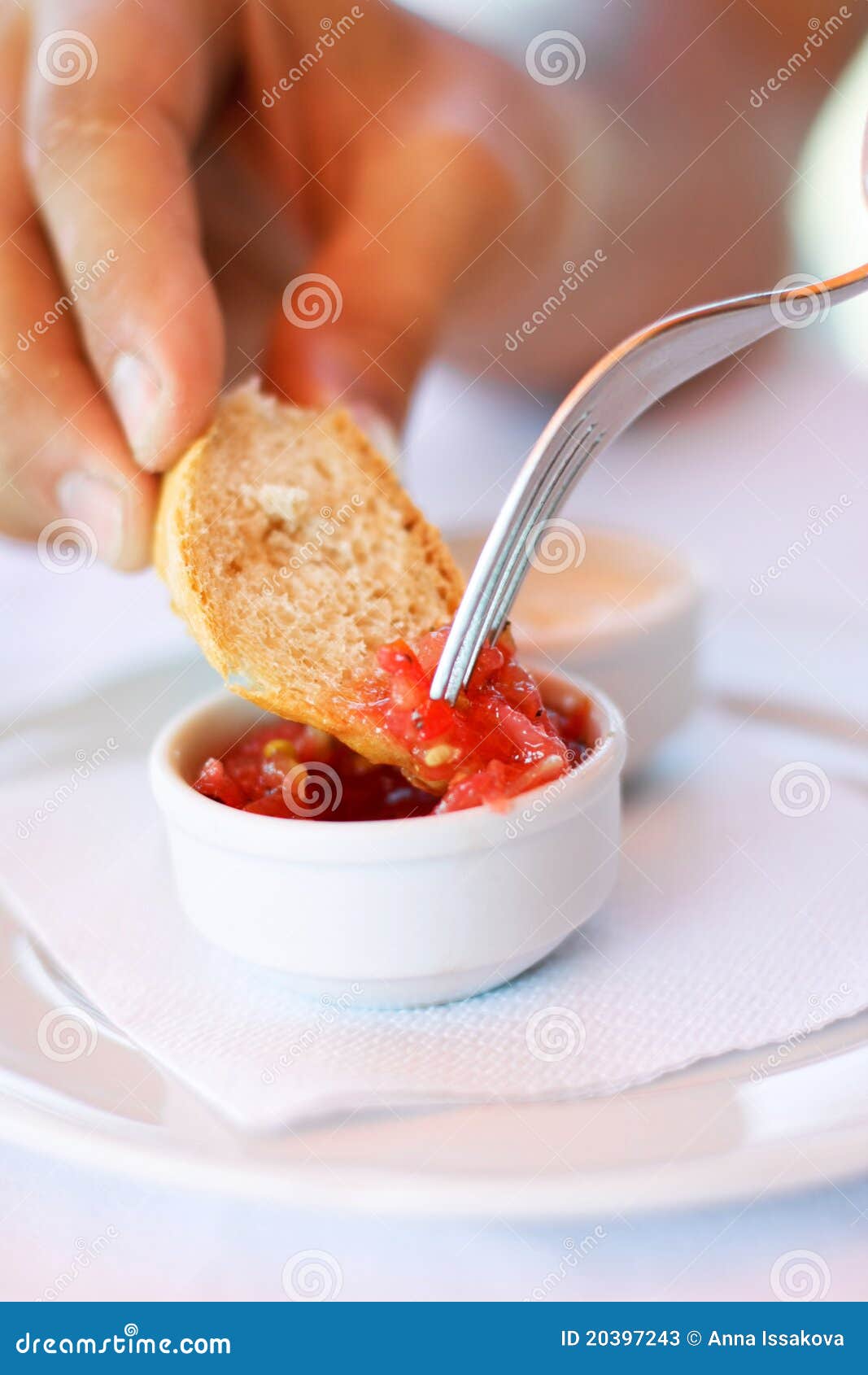 Red sauce in a small pot stock image. Image of ketchup - 20397243