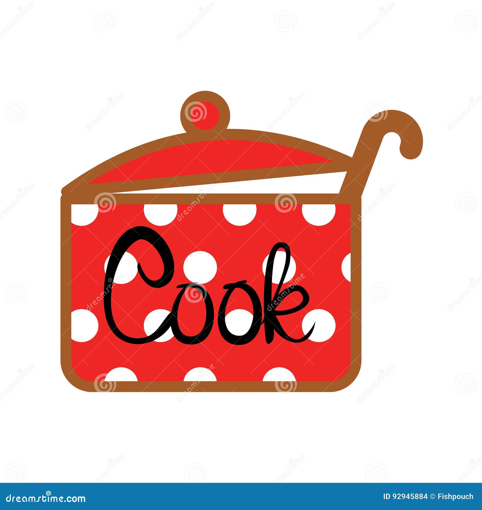 Cook Word, The Verb Expressing The Action, Children Education Concept ...
