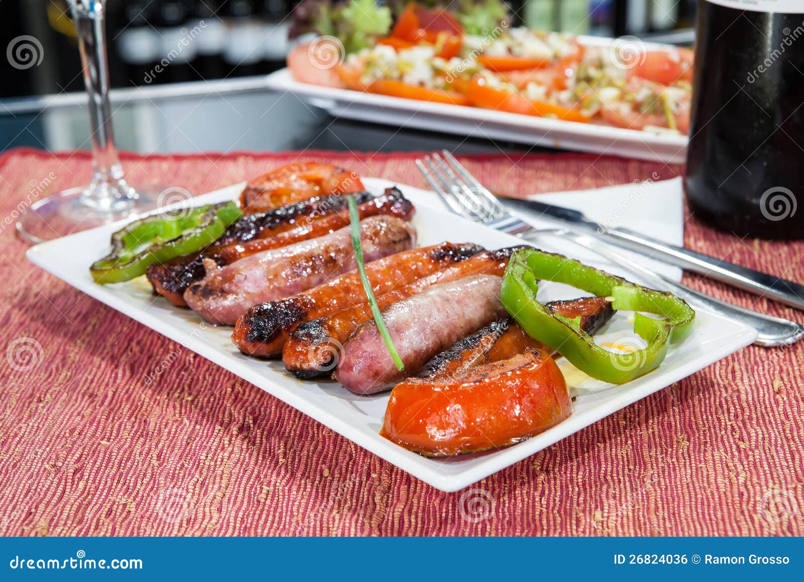 Red sausage stock photo. Image of brats, grilling, barbecue - 26824036