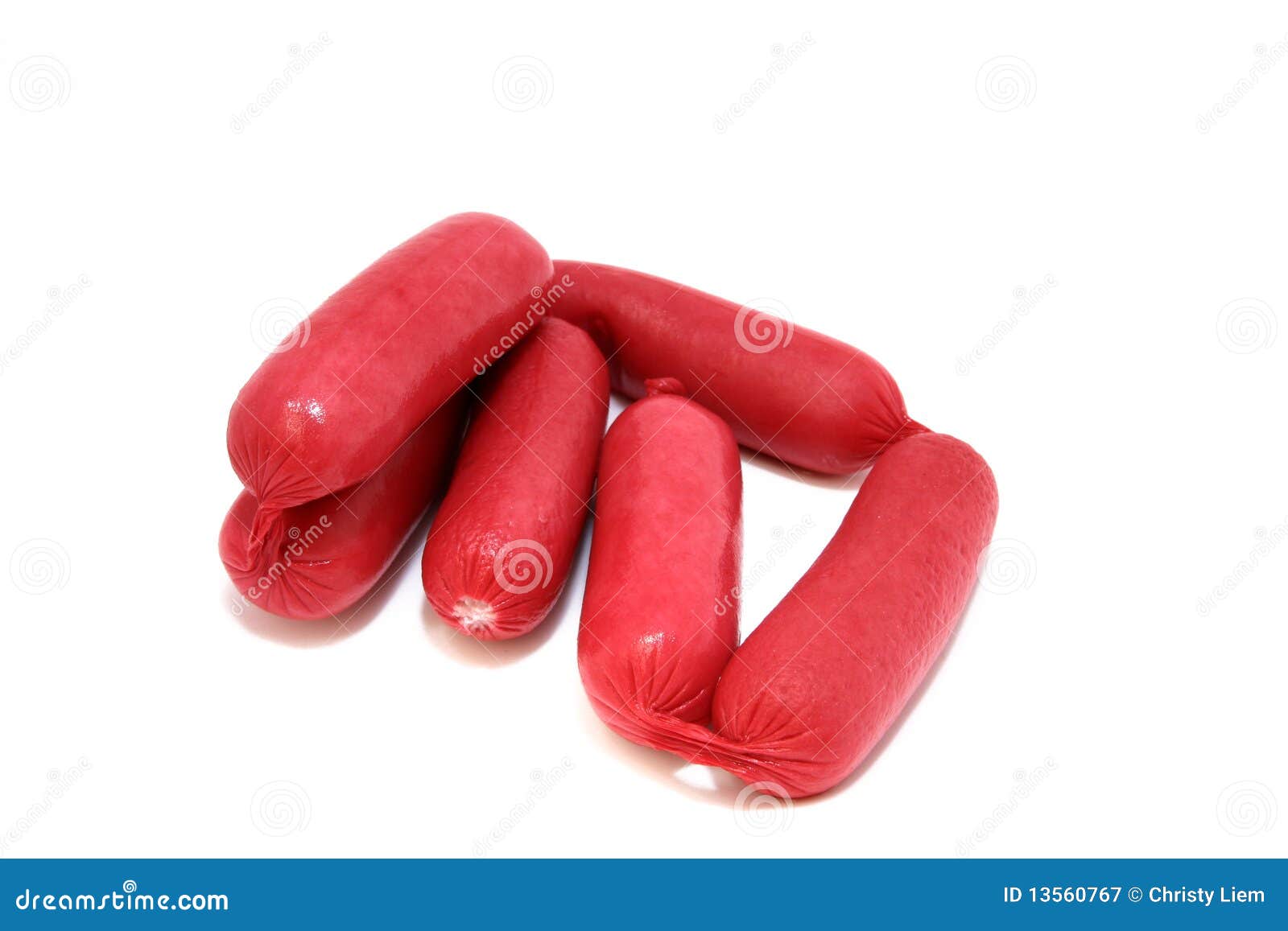 Red sausages stock image. Image of dietary, meal, heat - 13560767