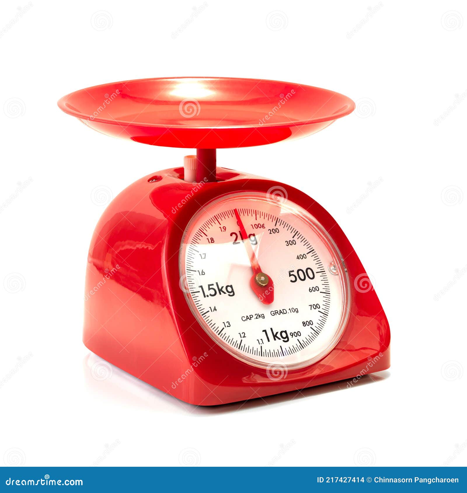 Red scale isolated stock photo. Image of measuring, number - 217427414