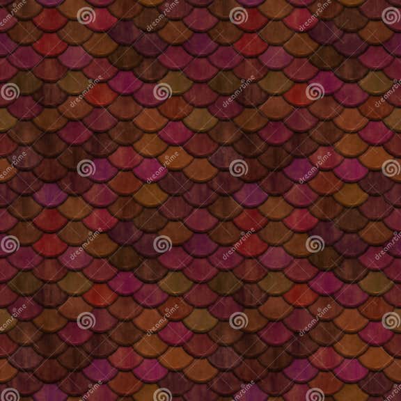 Red Scales Seamless Pattern Stock Illustration - Illustration of ...