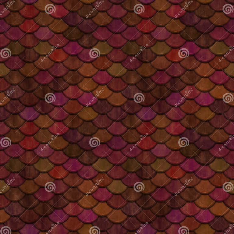 Red Scales Seamless Pattern Stock Illustration - Illustration of ...