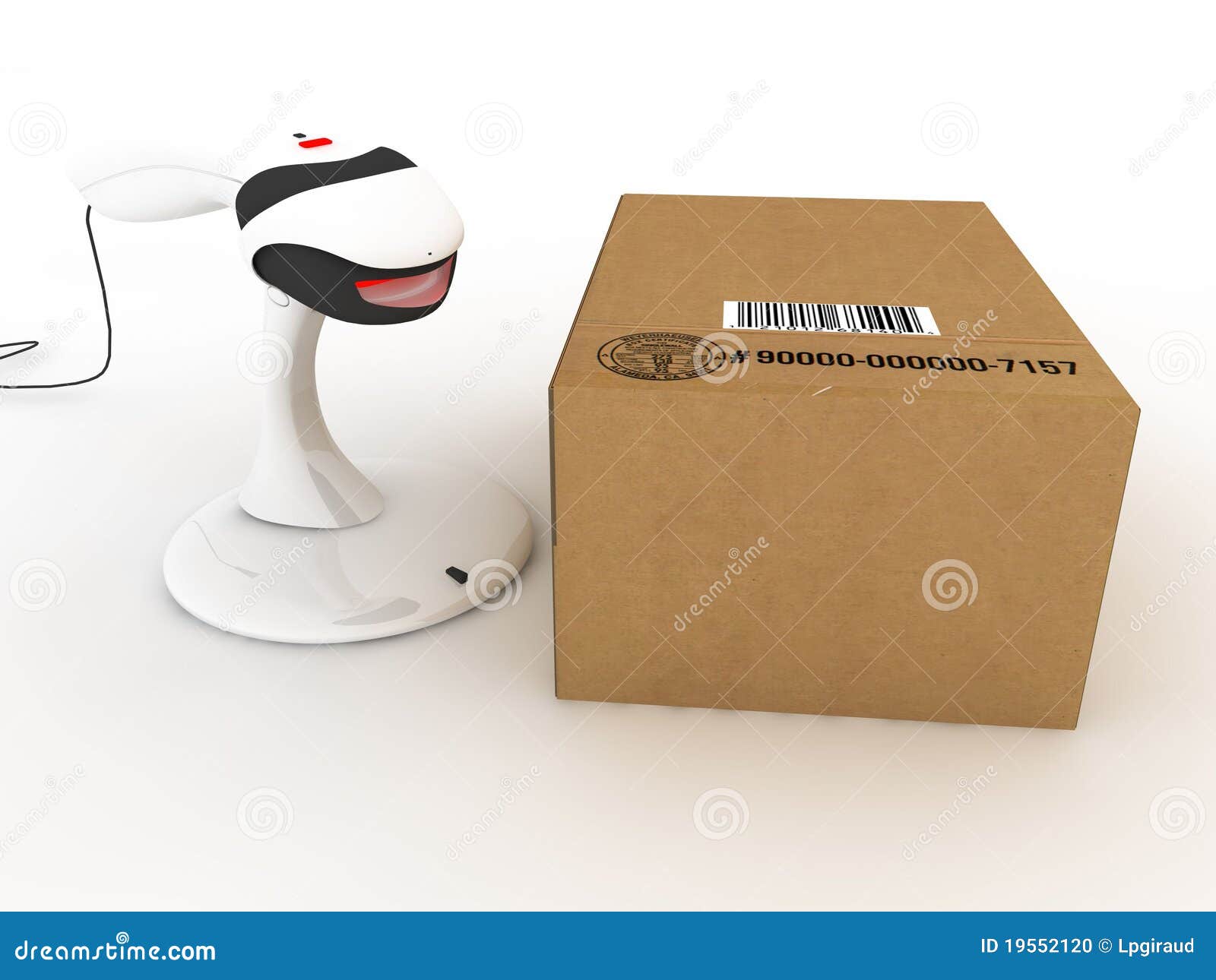 Red scanner stock illustration. Illustration of price - 19552120