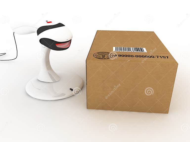 Red scanner stock illustration. Illustration of digital - 19552120