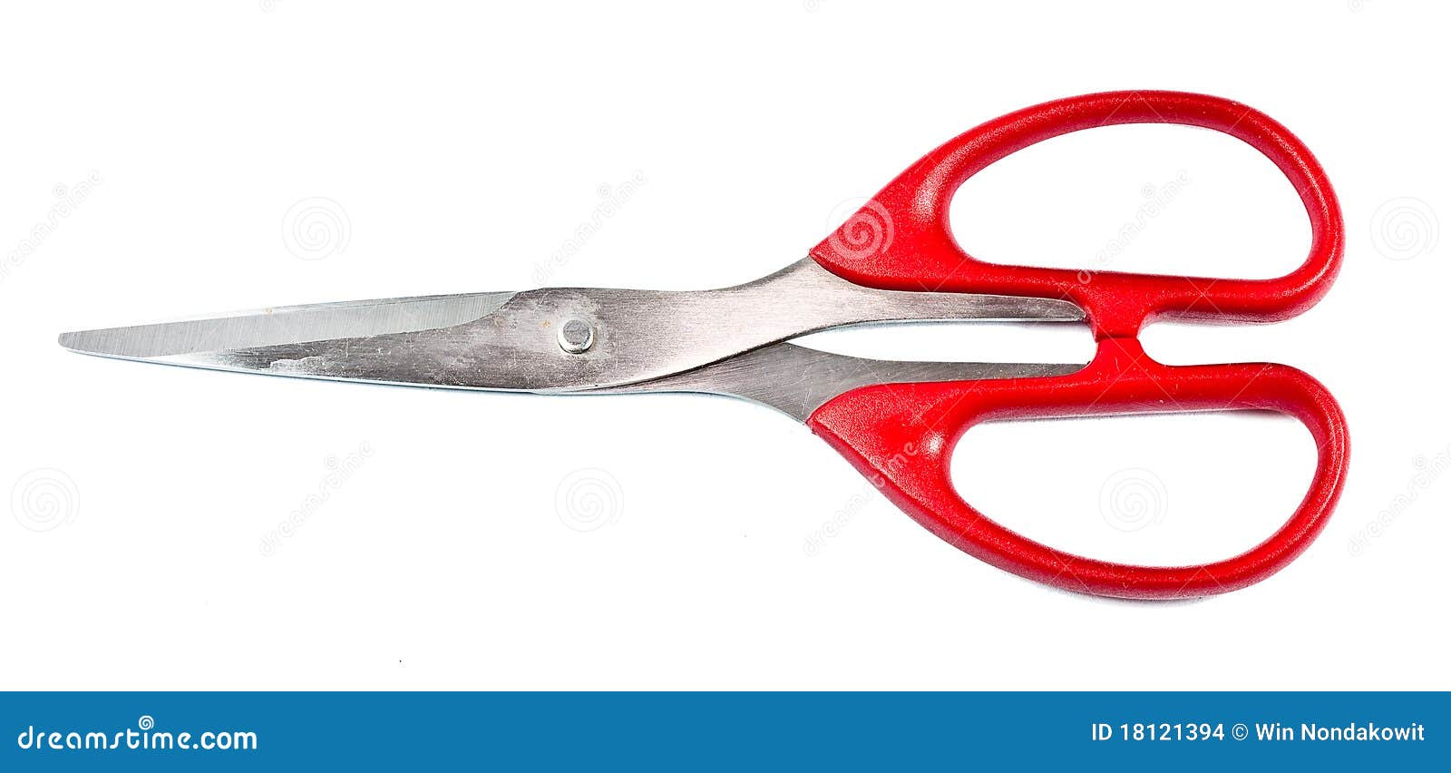 Red scissors stock photo. Image of occupation, close - 18121394