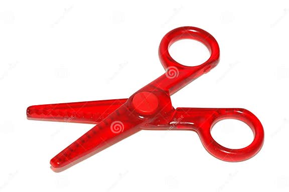 Red scissors stock photo. Image of safe, childhood, hobby - 6403328