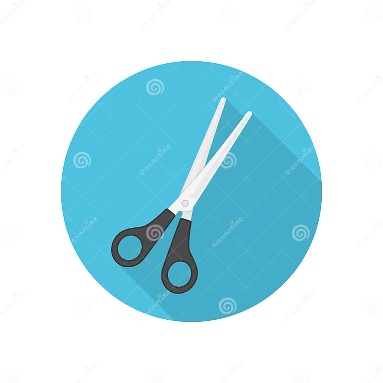 Red scissors icon. stock vector. Illustration of design - 82133739