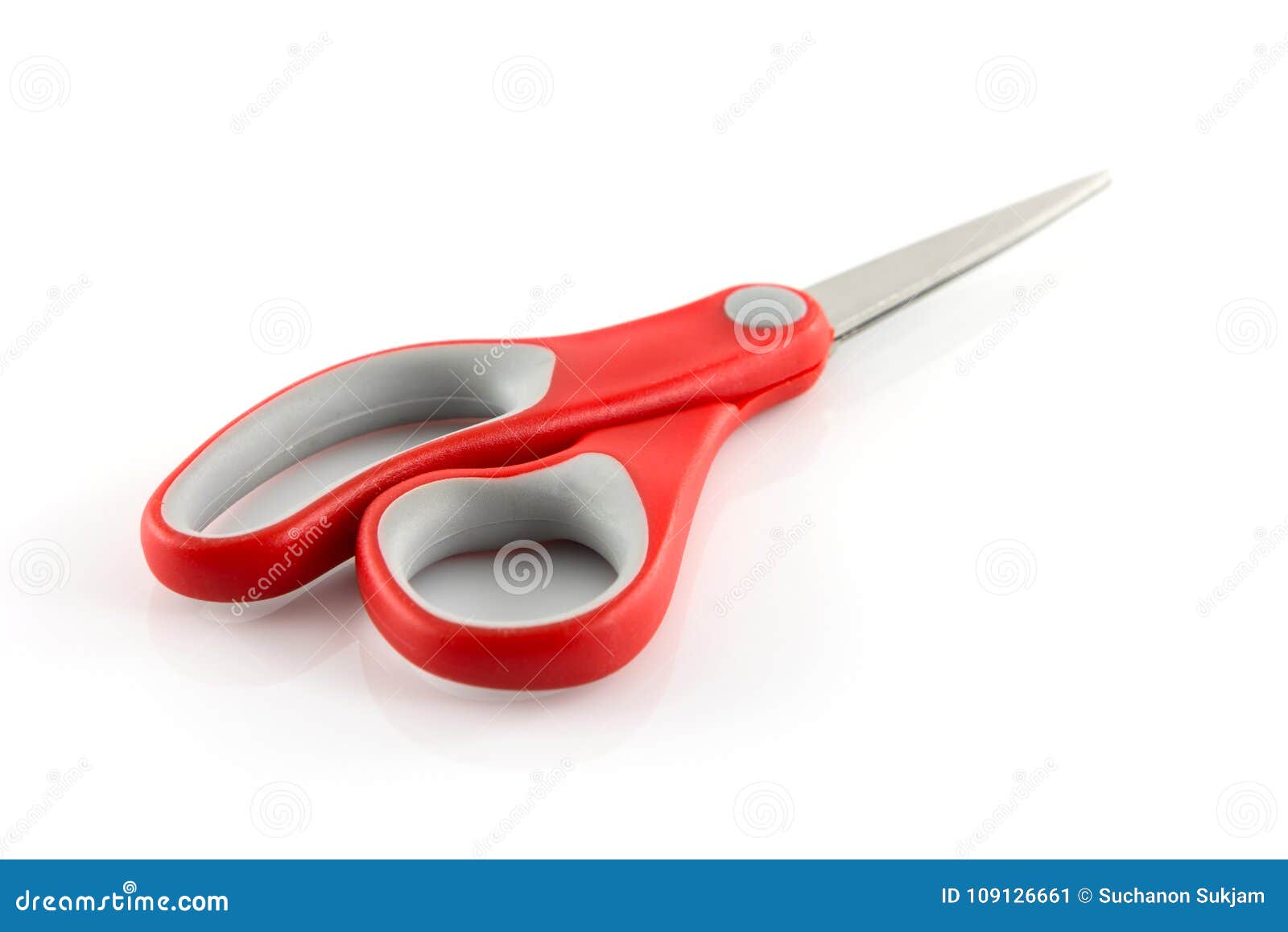 Red scissors isolate stock image. Image of open, craft - 109126661