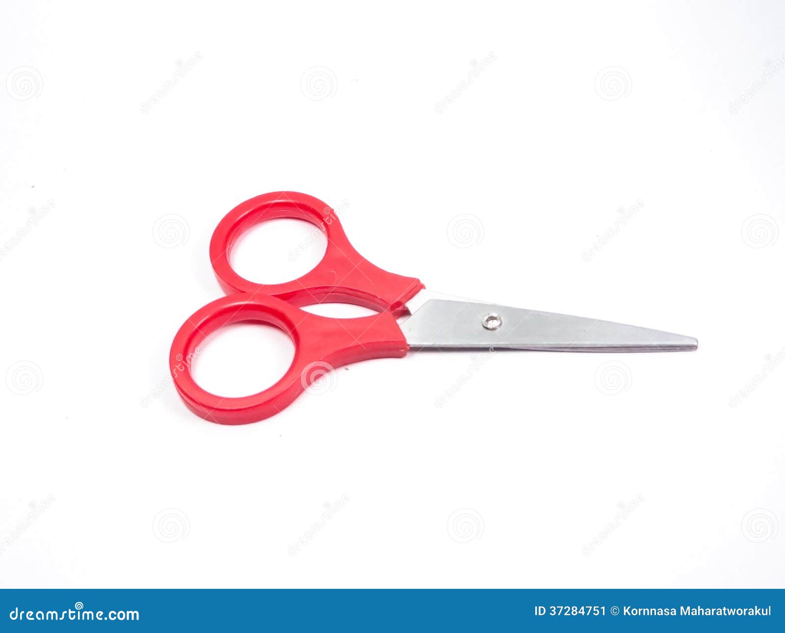 Red Scissors stock image. Image of plastic, isolated - 37284751