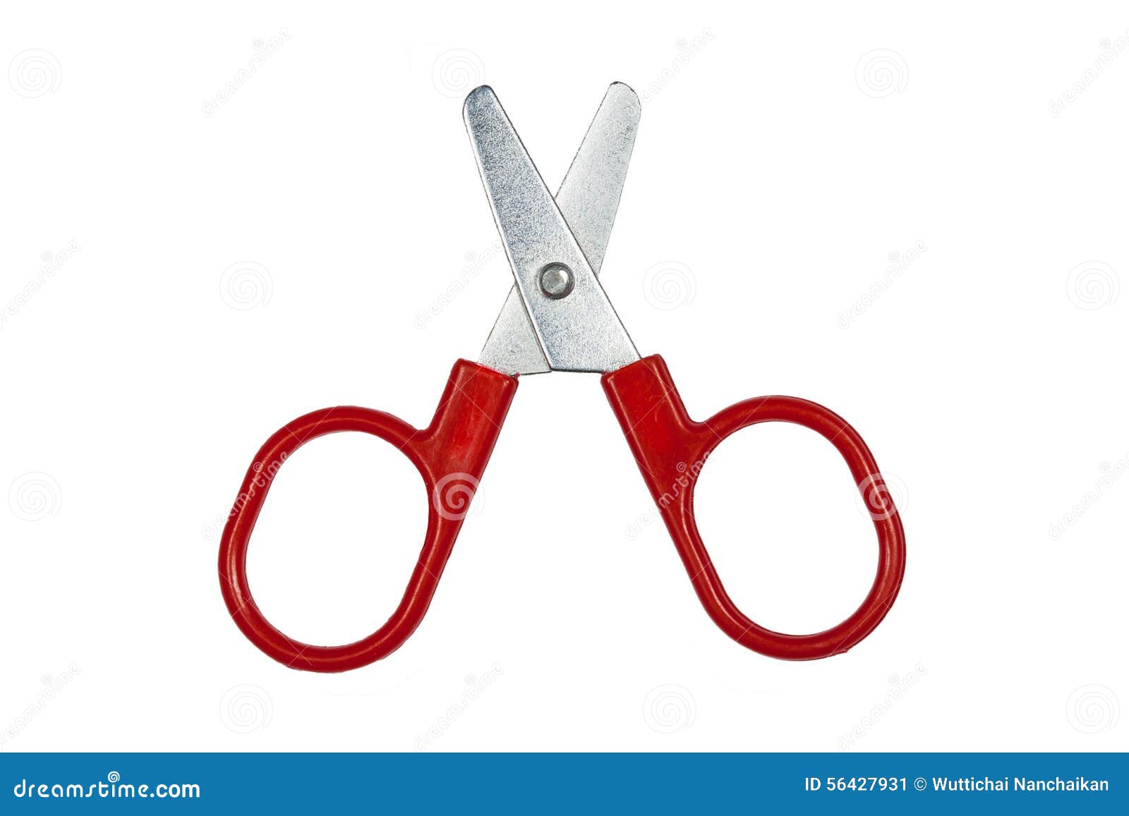 Red scissors stock image. Image of steel, education, handle - 56427931