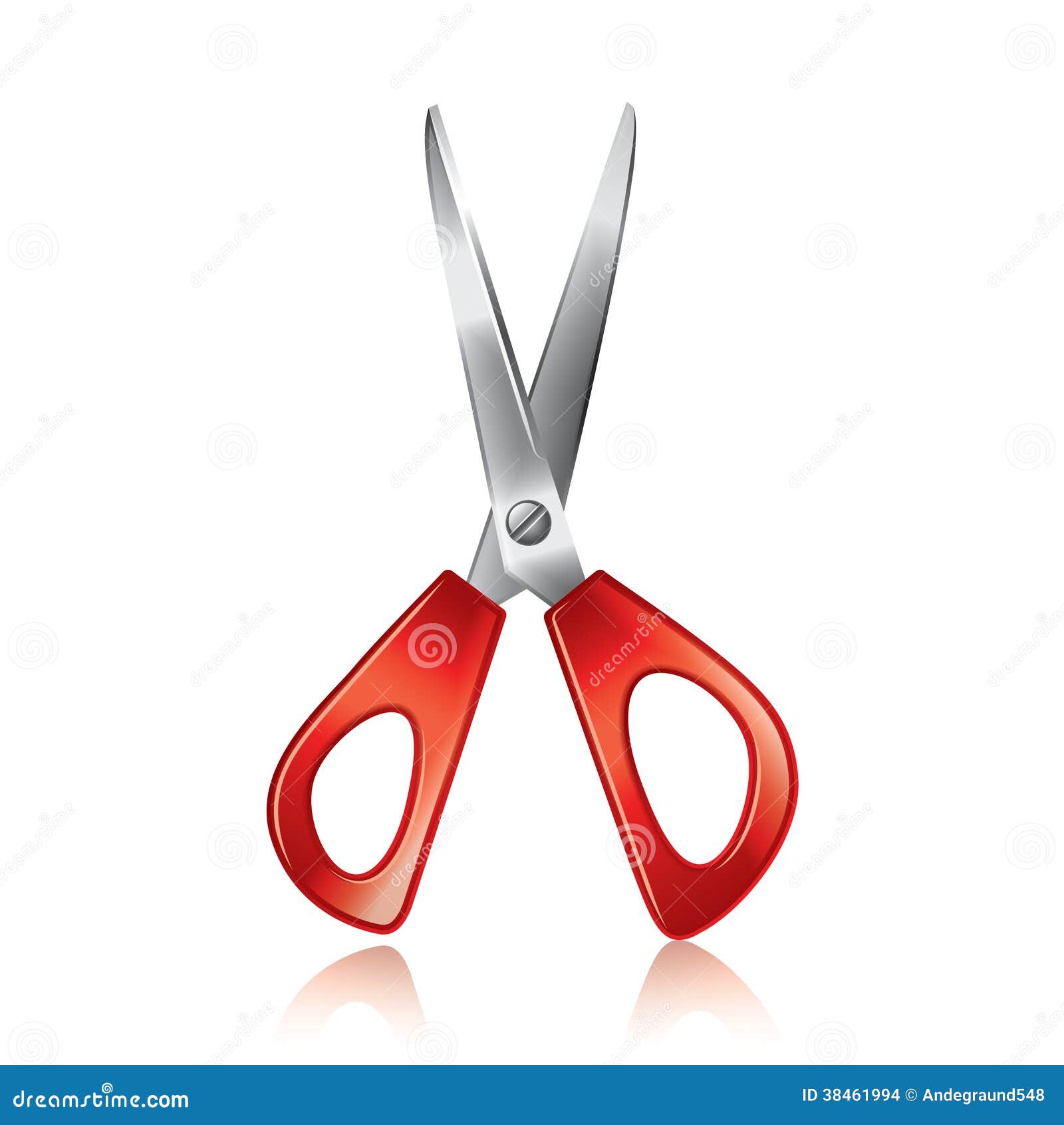 Red Scissors Vector Illustration Stock Vector - Illustration of vector ...