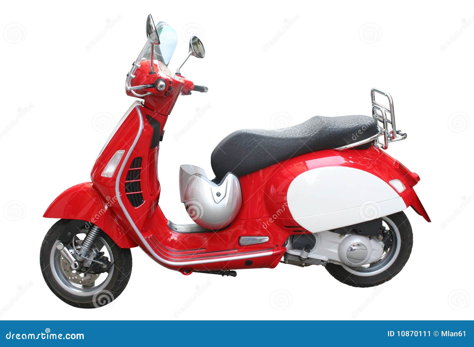 Red scooter stock image. Image of ride, scooter, transport - 10870111