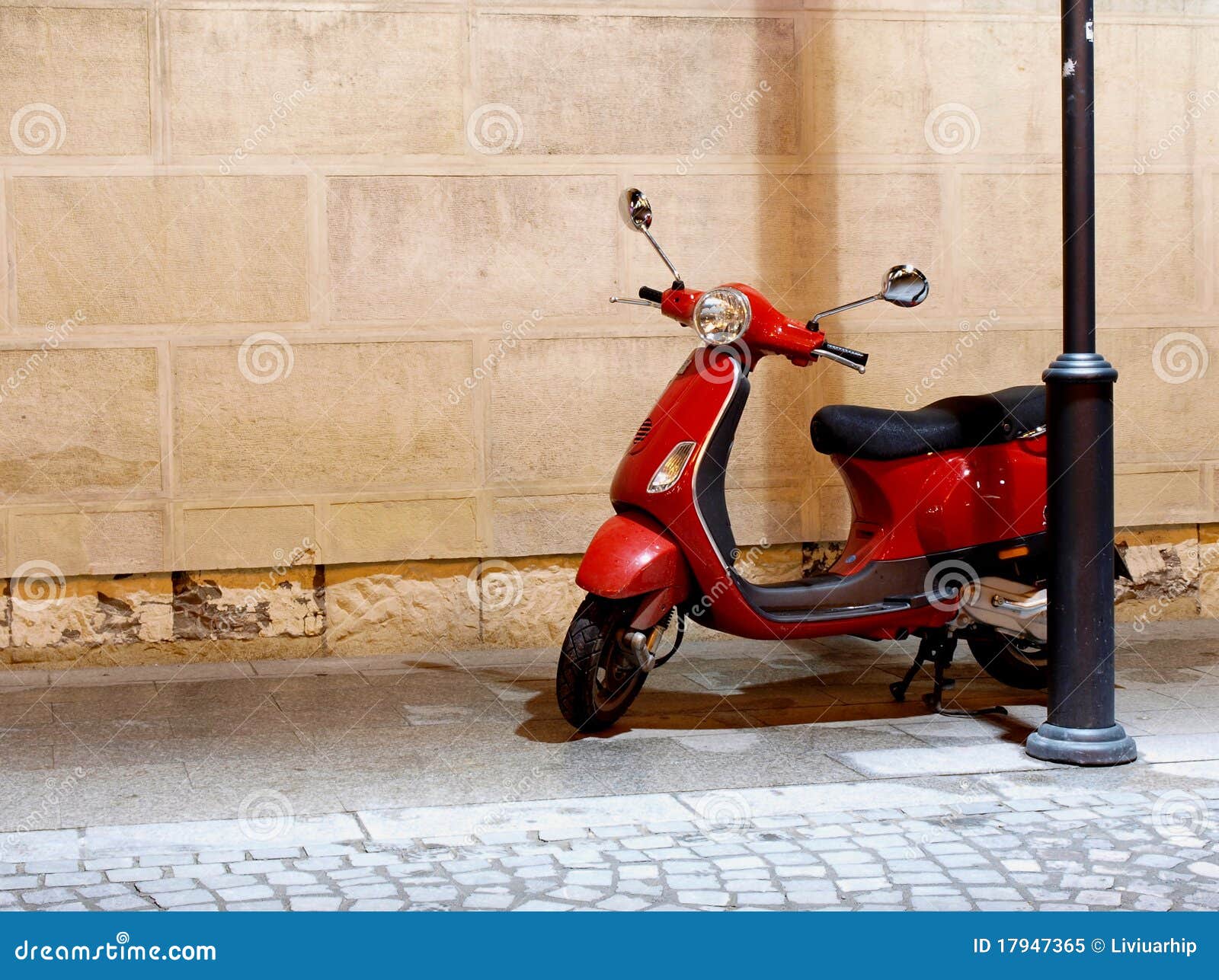 Red scooter stock image. Image of circuit, exhaust, ride - 17947365