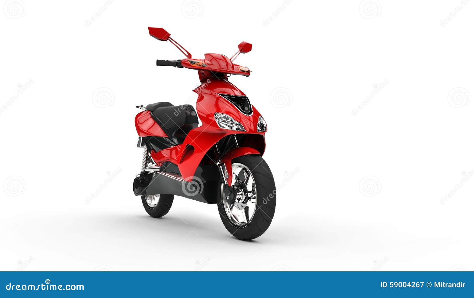 Red Scooter stock image. Image of high, resolution, concrete - 59004267
