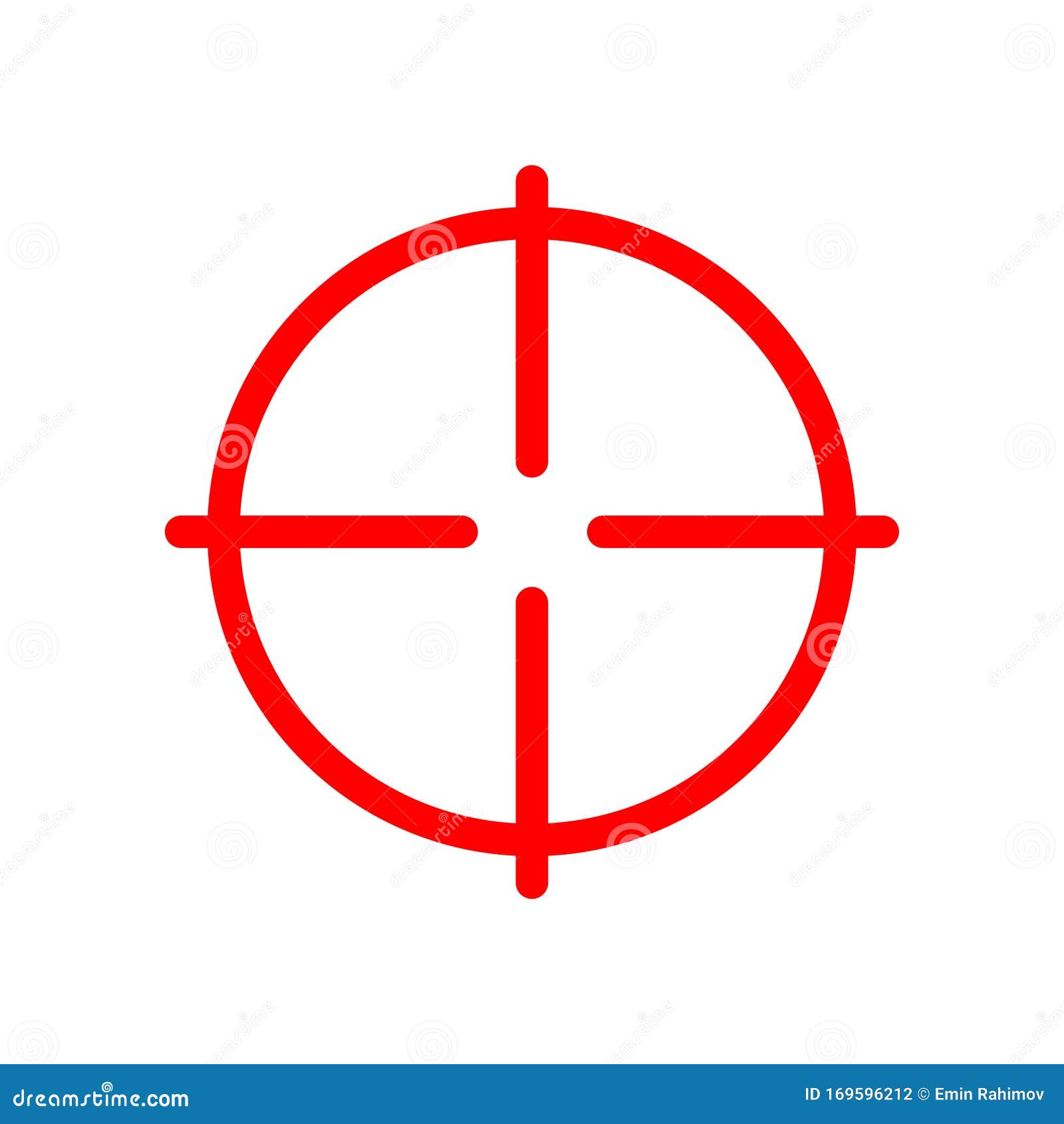 Red Scope Thin Line - Vector Illustration Eps Ten Stock Vector ...