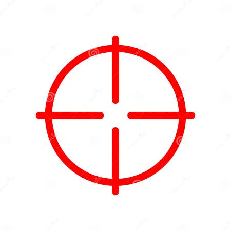 Red Scope Thin Line - Vector Illustration Eps Ten Stock Vector ...