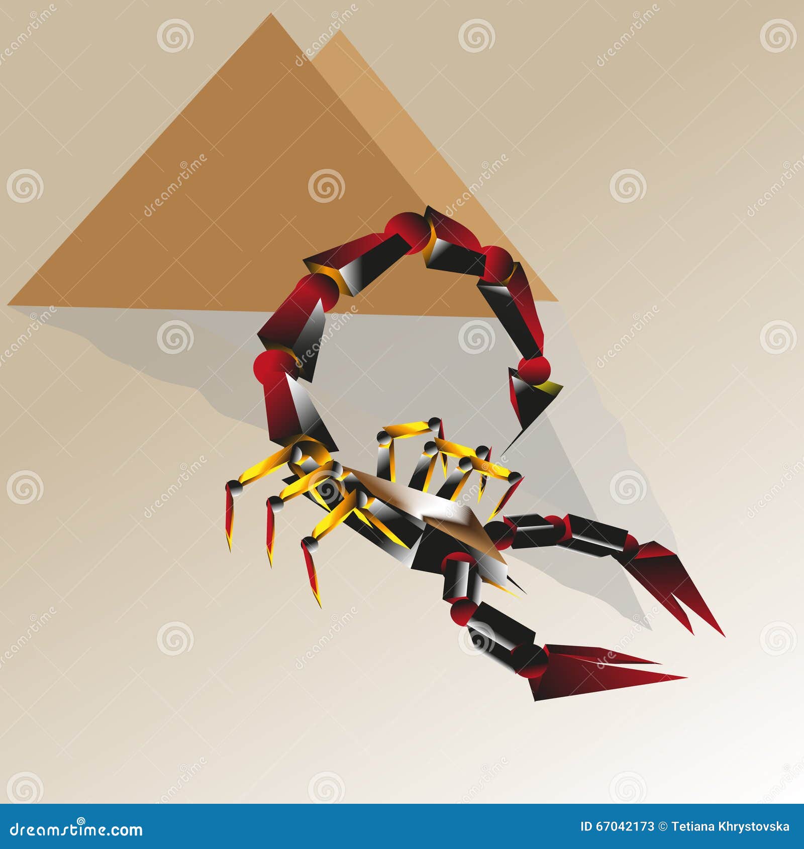 Egyptian Scorpion God Stock Image | CartoonDealer.com #75646351