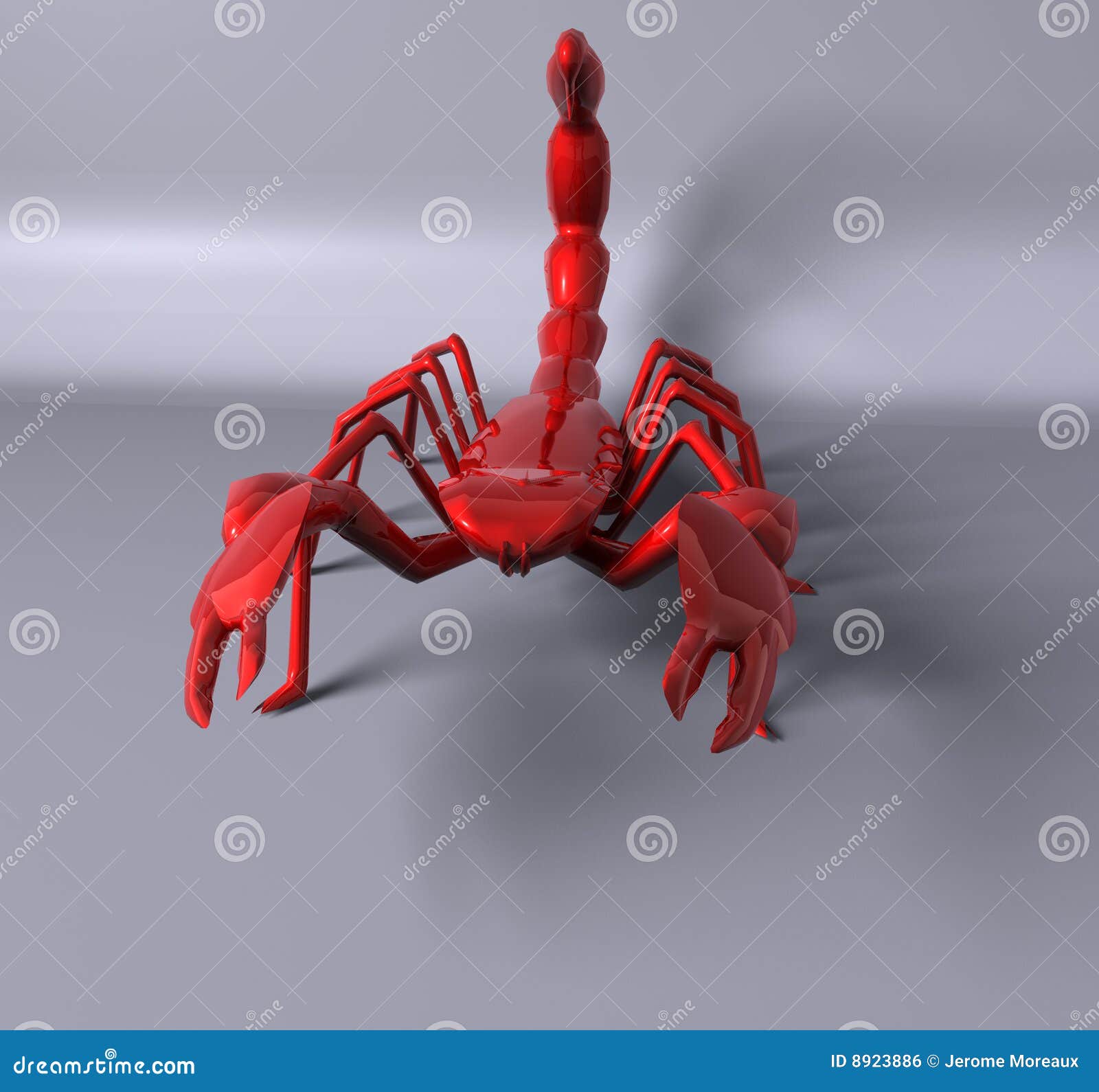 Red scorpion stock illustration. Illustration of blue - 8923886