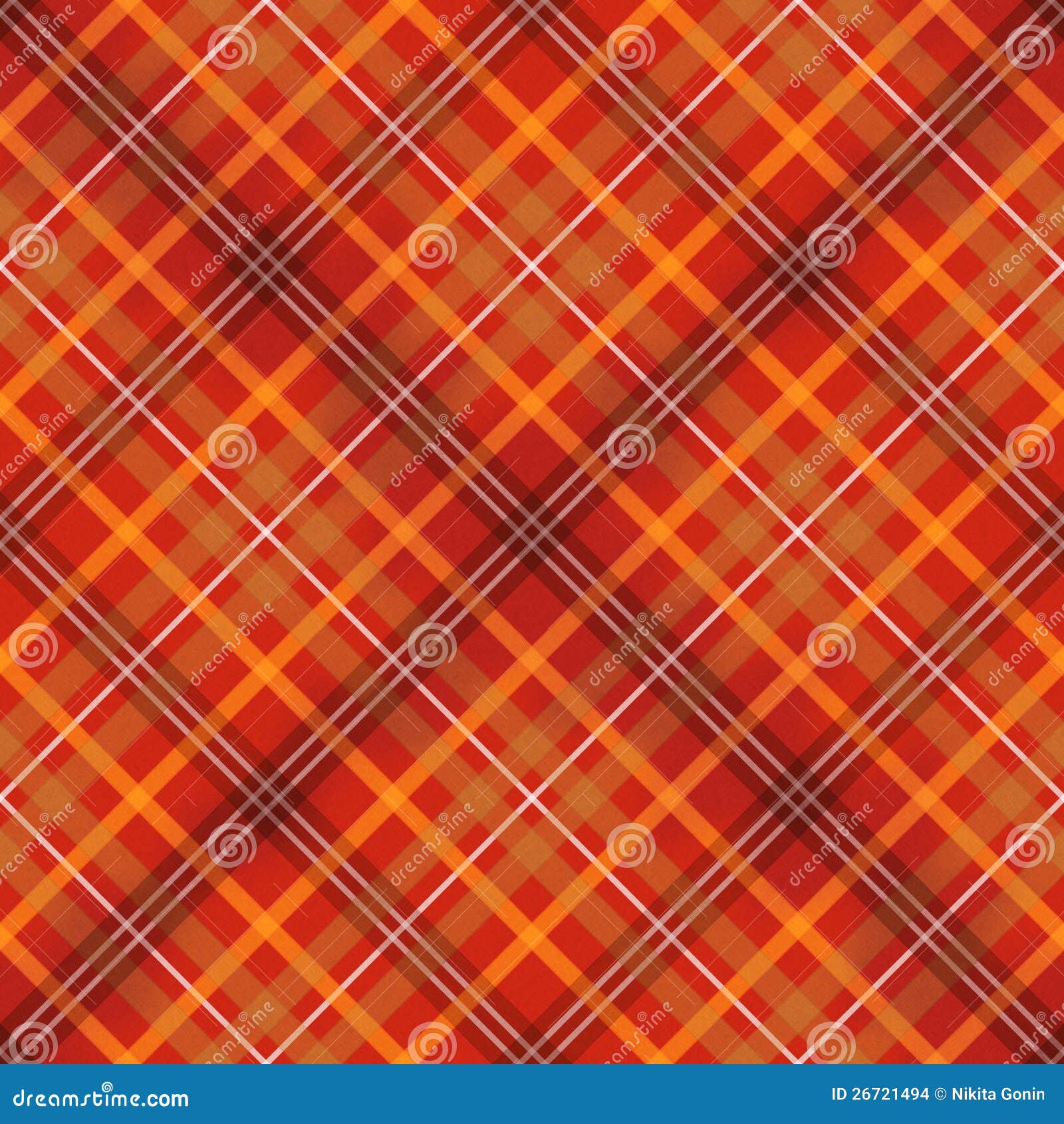 Red Scottish Checked Fabric Seamless Pattern Stock Illustration ...