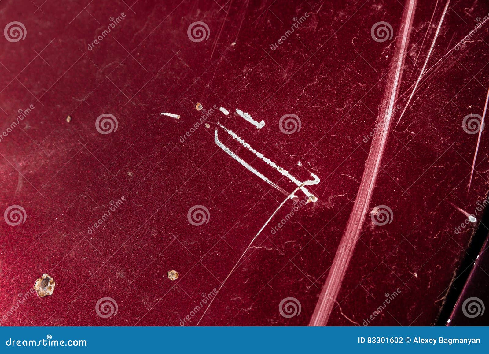 Red Scratched Metal Texture Background Stock Photo | CartoonDealer.com ...