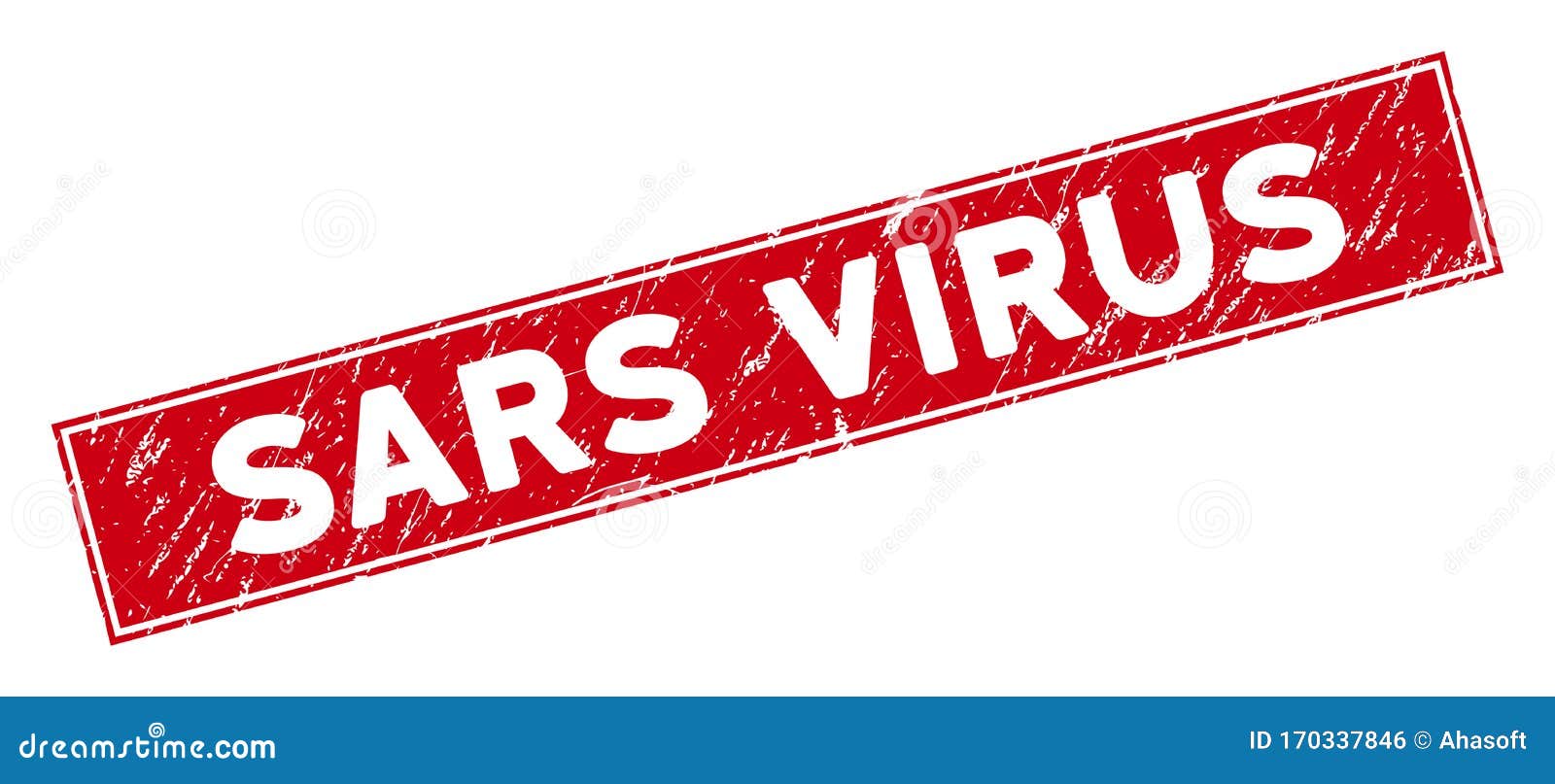 Red Scratched Sars Virus Rectangular Watermark Stock Vector ...