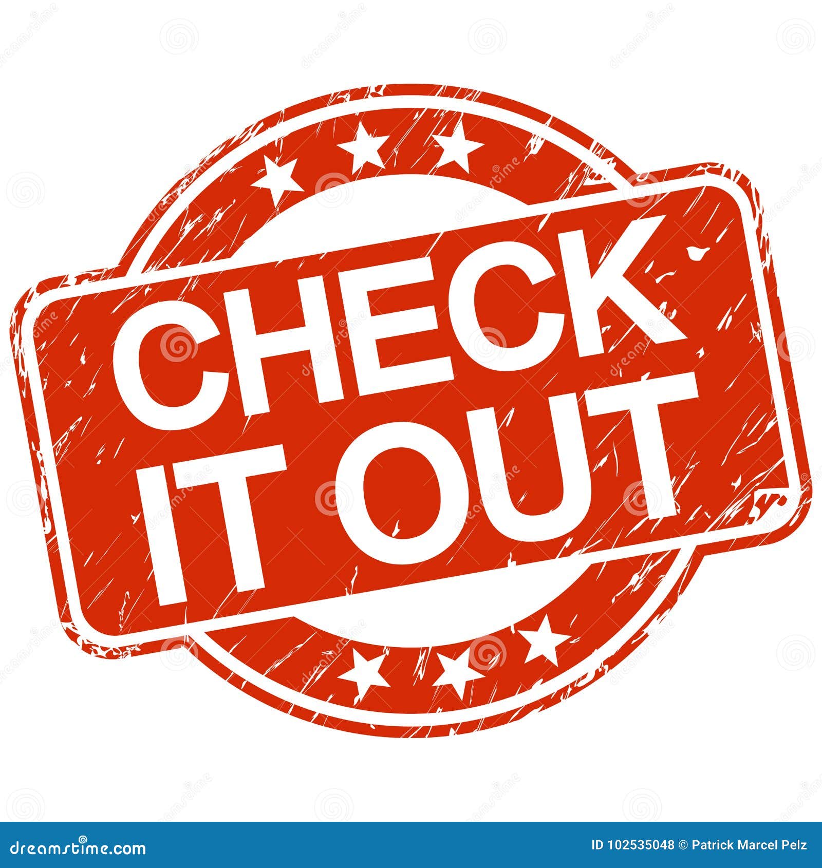Red Scratched Stamp Check it Out Stock Vector - Illustration of stamp ...