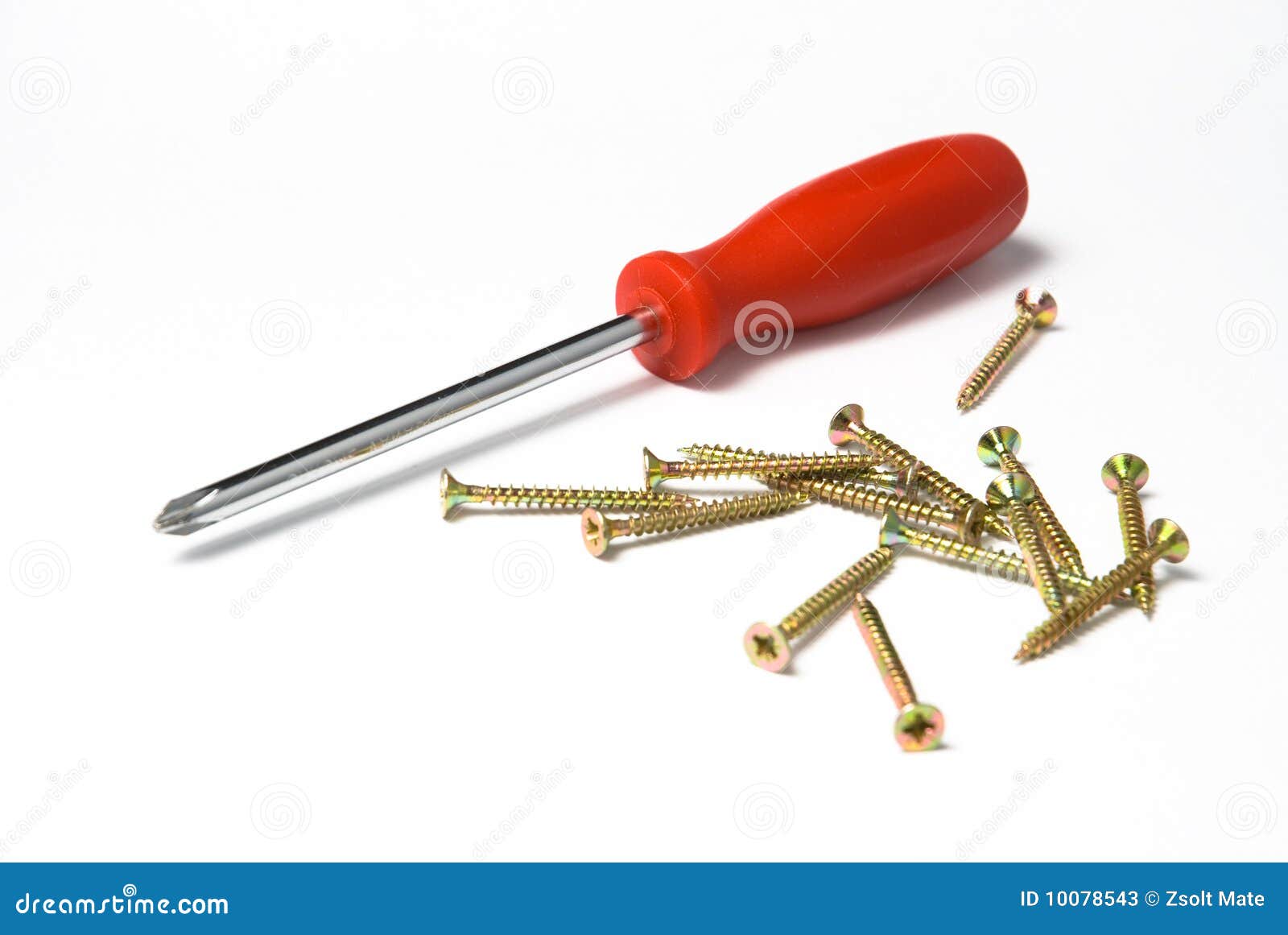 Red screwdriver stock image. Image of metal, adjustable - 10078543