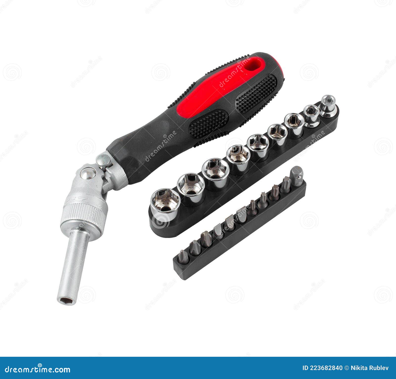 Red Screwdriver Isolated on White Background Stock Photo - Image of ...