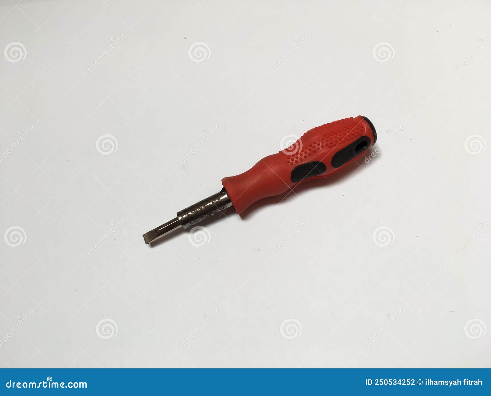 Red screwdriver stock photo. Image of white, service - 250534252