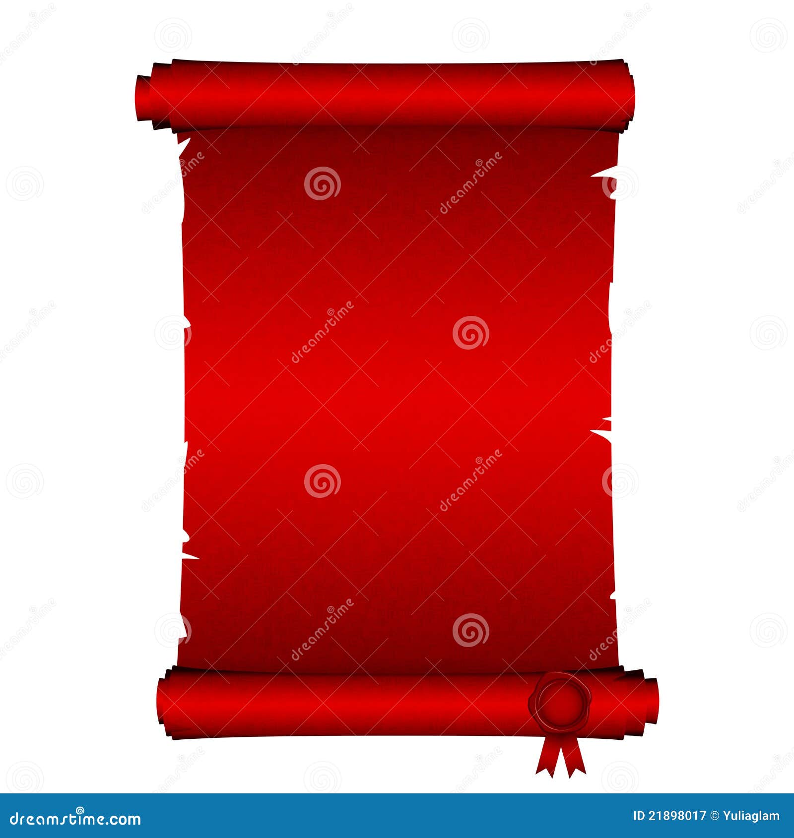 Red scroll stock vector. Illustration of confidential - 21898017