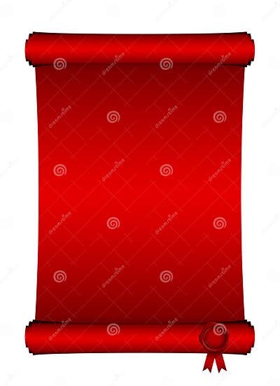 Red scroll stock vector. Illustration of gold, border - 23246910