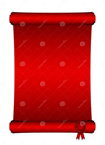 Red scroll stock vector. Illustration of gold, border - 23246910