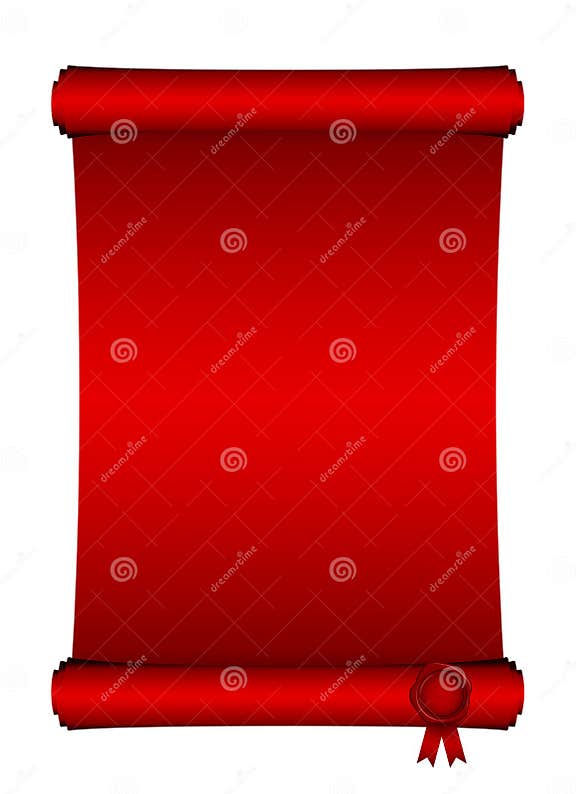 Red scroll stock vector. Illustration of gold, border - 23246910
