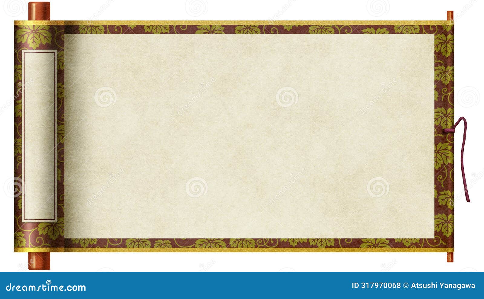 Illustration Materials of Ancient Japanese Scrolls. Stock Photo ...