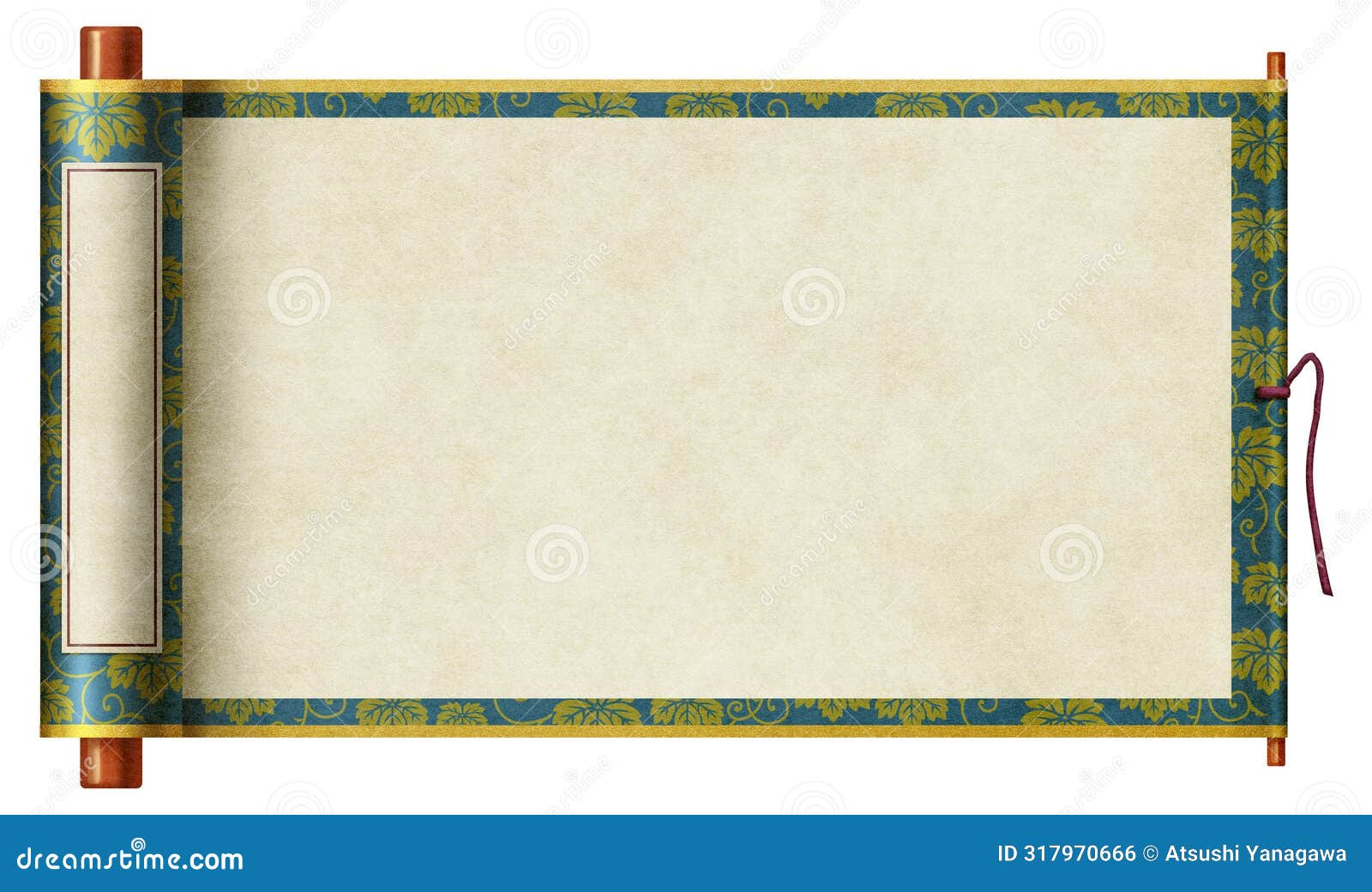 Illustration Materials of Ancient Japanese Scrolls. Stock Photo ...