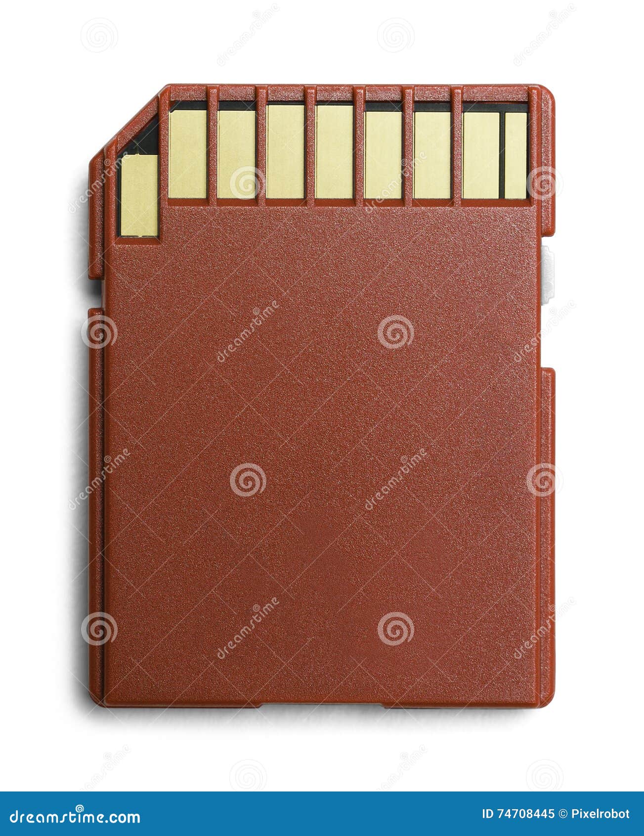 Red SD Card Back stock image. Image of disk, computer - 74708445
