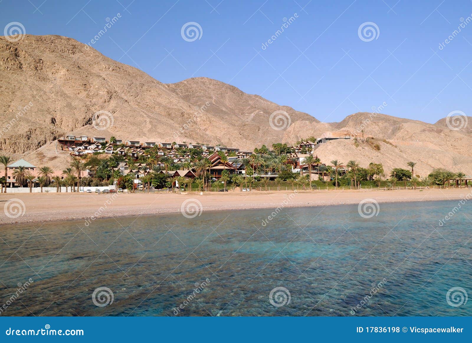 Red Sea Coast in Israel stock photo. Image of beach, destination - 17836198