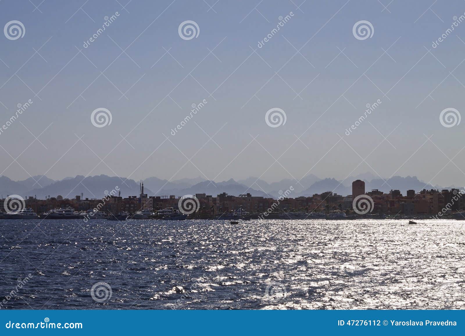 Red Sea coast stock photo. Image of ships, vacation, mountains - 47276112