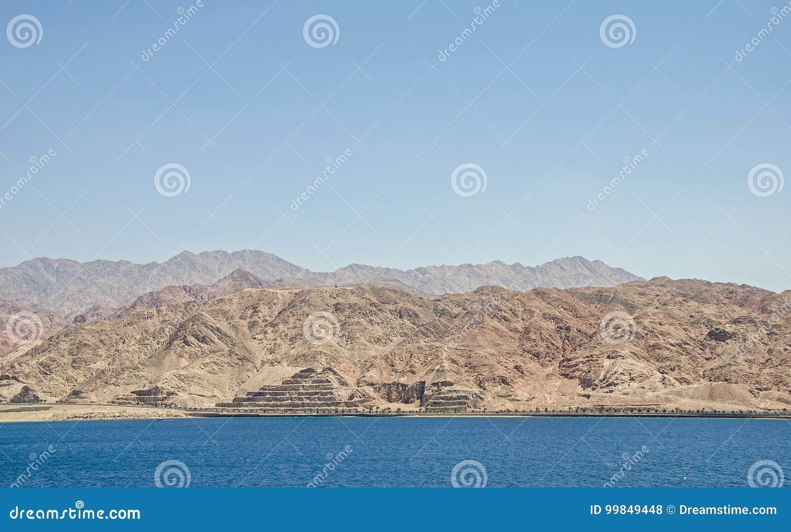 Red Sea, Jordan stock photo. Image of rock, suez, mount - 99849448